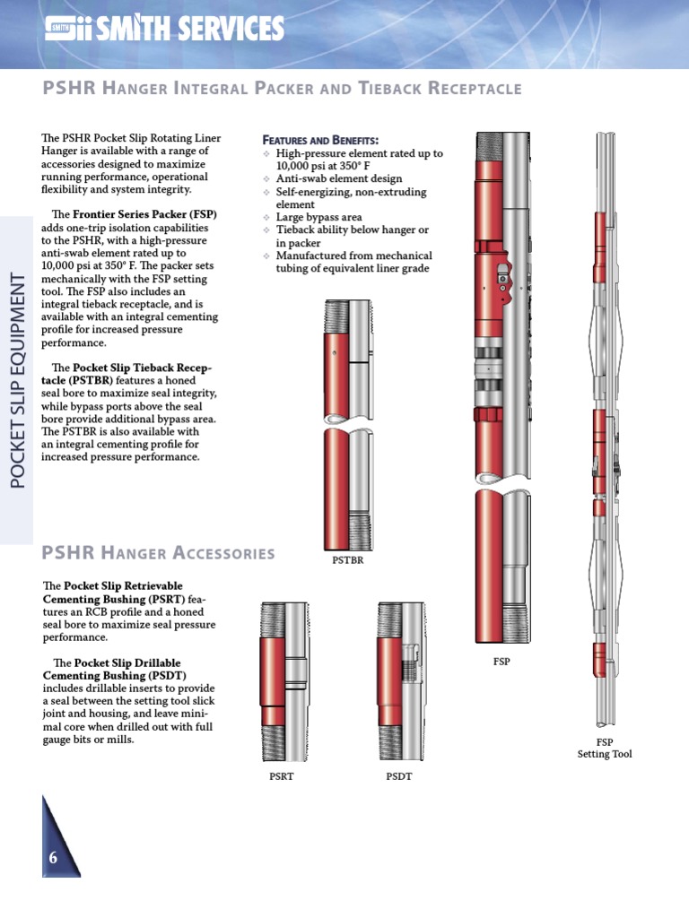 06 PSHR Hanger Integral Packer and Tieback Receptacle | PDF ...