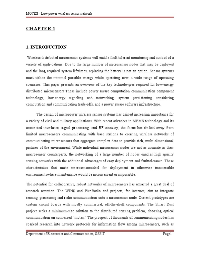 Motes Low Power Wireless Sensor Network Pdf Wireless Sensor