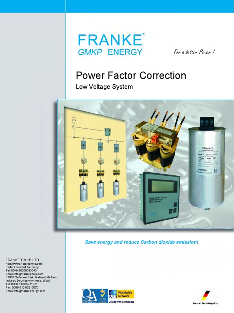 FRANKE GMKP Power Factor Capacitors | PDF | Capacitor | Ac Power
