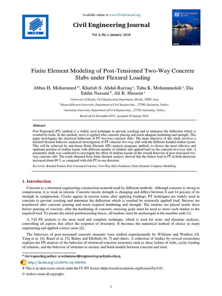 Post Tension Tendon Layout | PDF | Prestressed Concrete | Strength Of ...