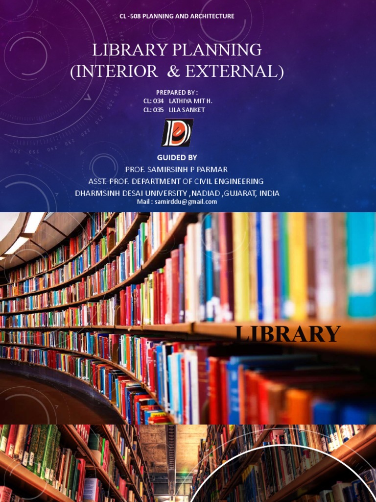 Library Planning (Interior & External) | PDF | Digital Library | Libraries