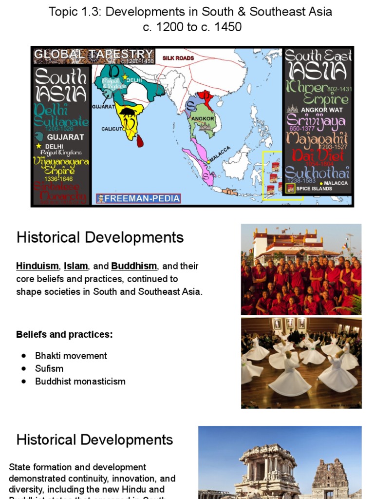 South & Southeast Asia 1200-1450 | PDF | Dharma | Southeast Asia