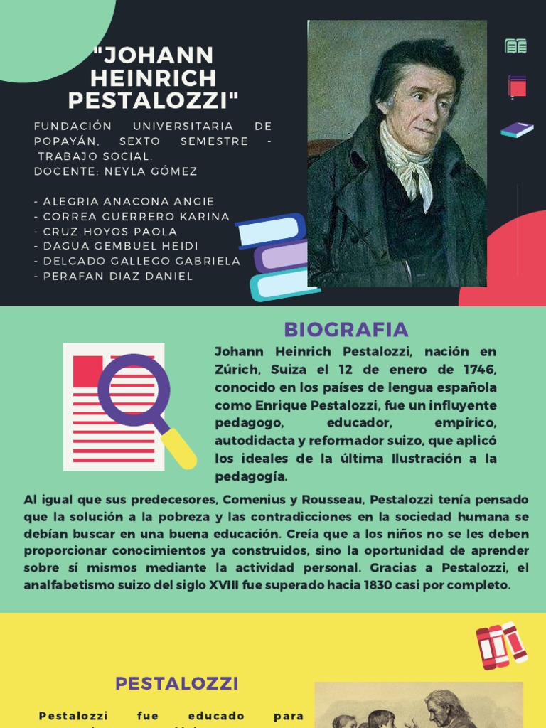 Johann Heinrich Pestalozzi | PDF | Educación religiosa | Educación avanzada