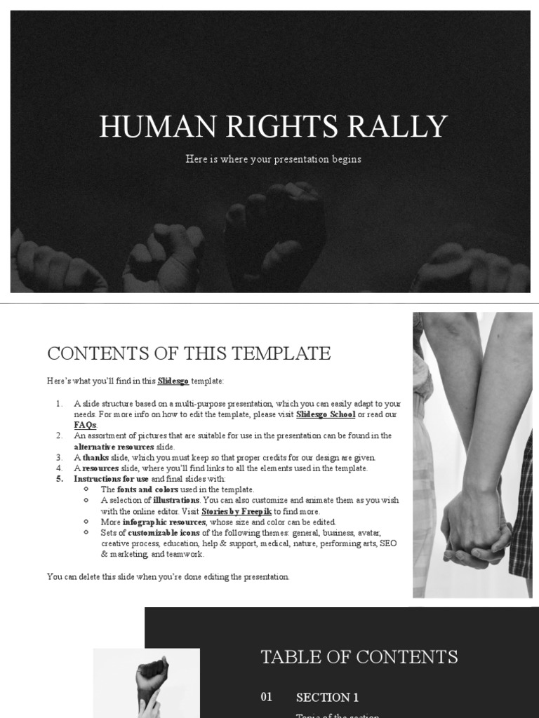 Human Rights Rally by Slidesgo | PDF | Planets | Saturn
