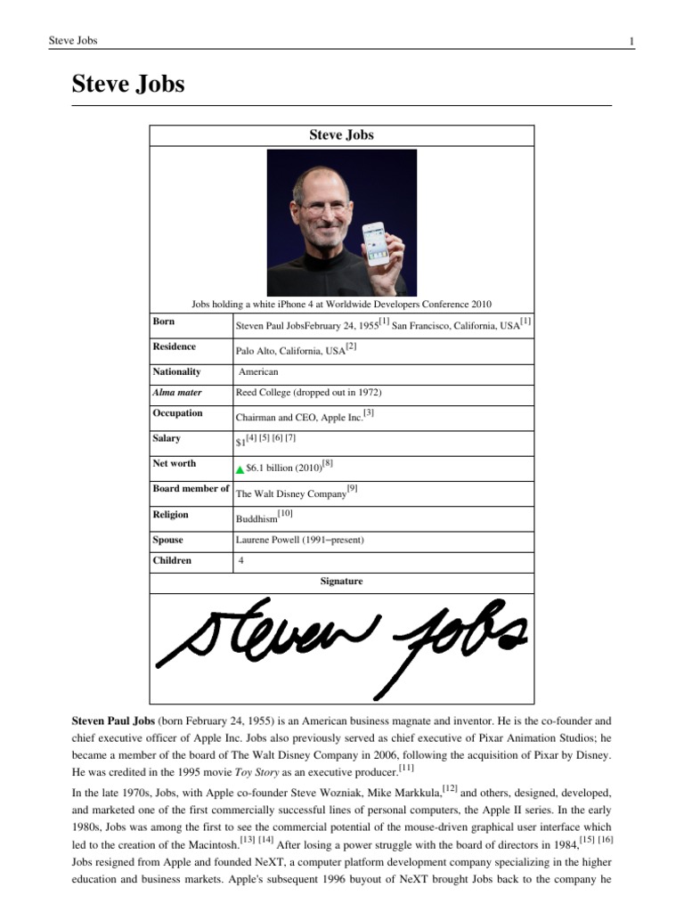 Steve Jobs | PDF | Steve Jobs | Pixar