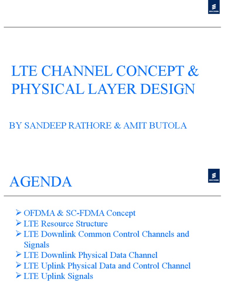 LTE Channels Simplified | PDF | Analog To Digital Converter | Lte ...