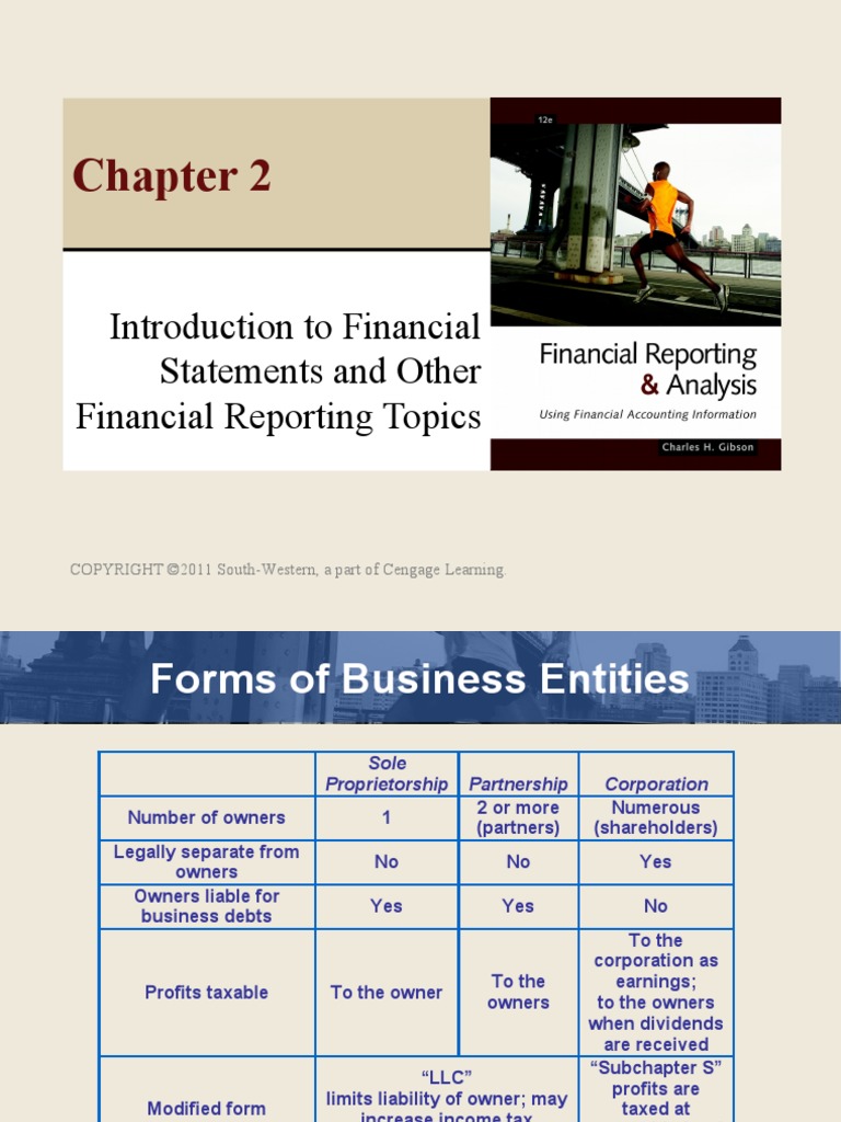 Introduction To Financial Statements and Other Financial Reporting ...