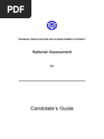 TESDA Self Assessment Guide | PDF