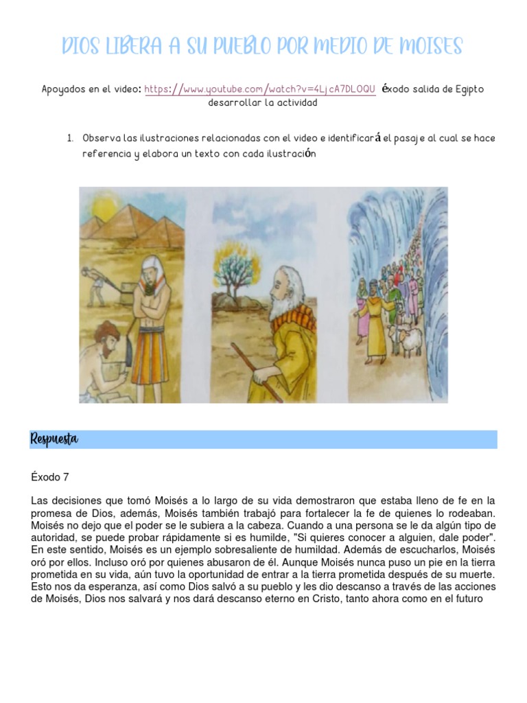 Dios Libera A Su Pueblo Por Medio de Moises | PDF