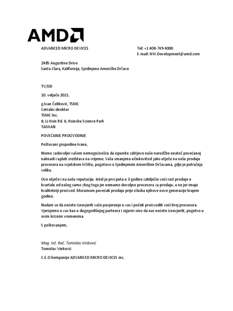 Poslovni Dopis | PDF