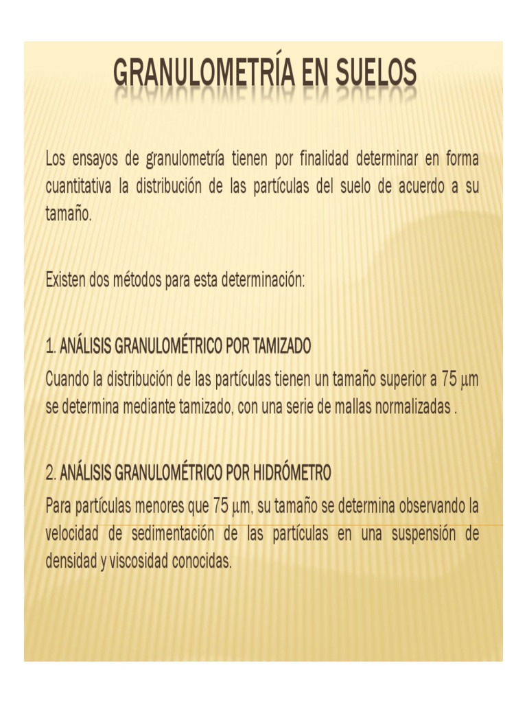 Granulometri | PDF | Ingeniería mecánica | Suelo