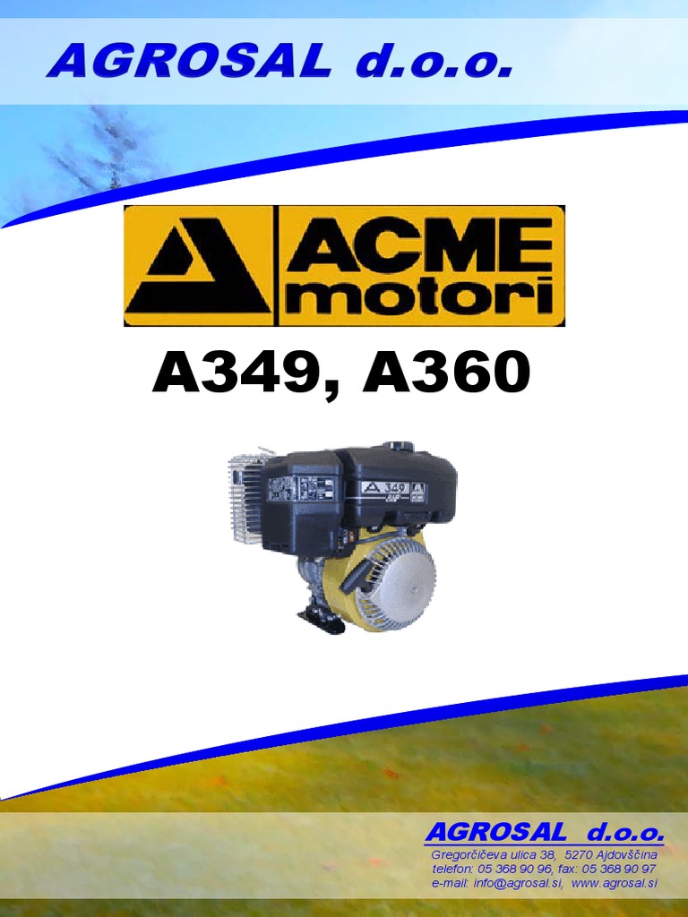 Acme A349, A360 | PDF