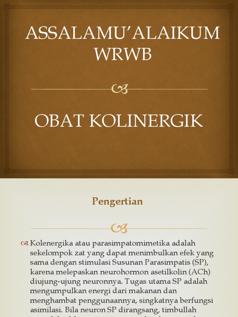 Obat Kolinergik | PDF