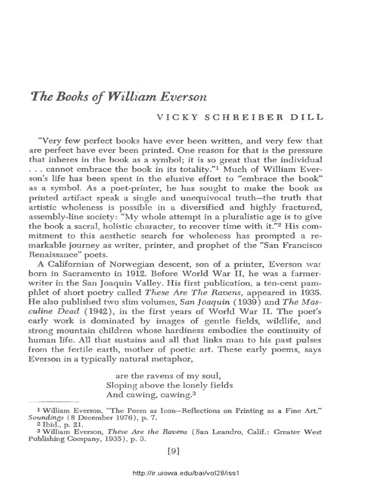 The Books of William Everson | PDF | Books | Poetry
