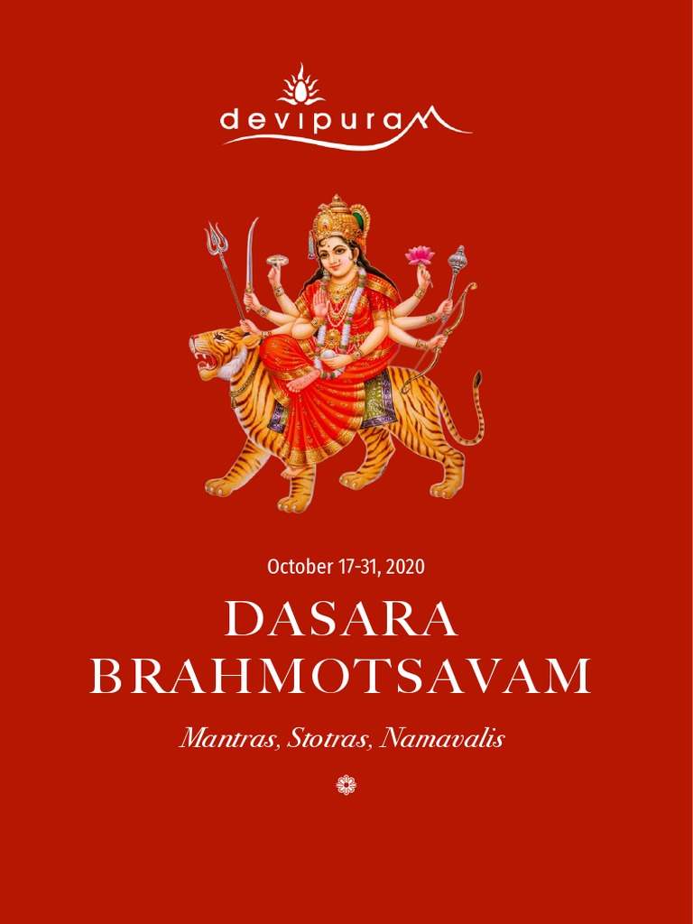 Devipuram Dasara Book | PDF | Gender And Hinduism | Hindu Behaviour And ...