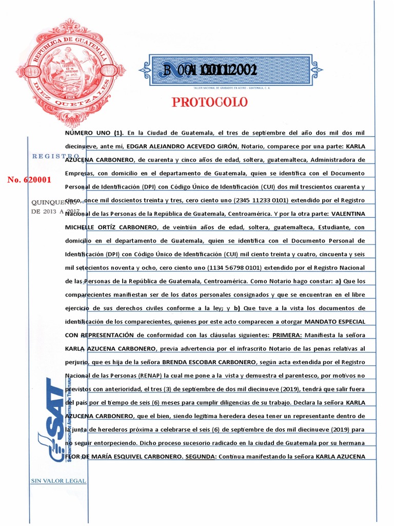 Protocolo Notarial en Guatemala | PDF | Guatemala | Propiedad
