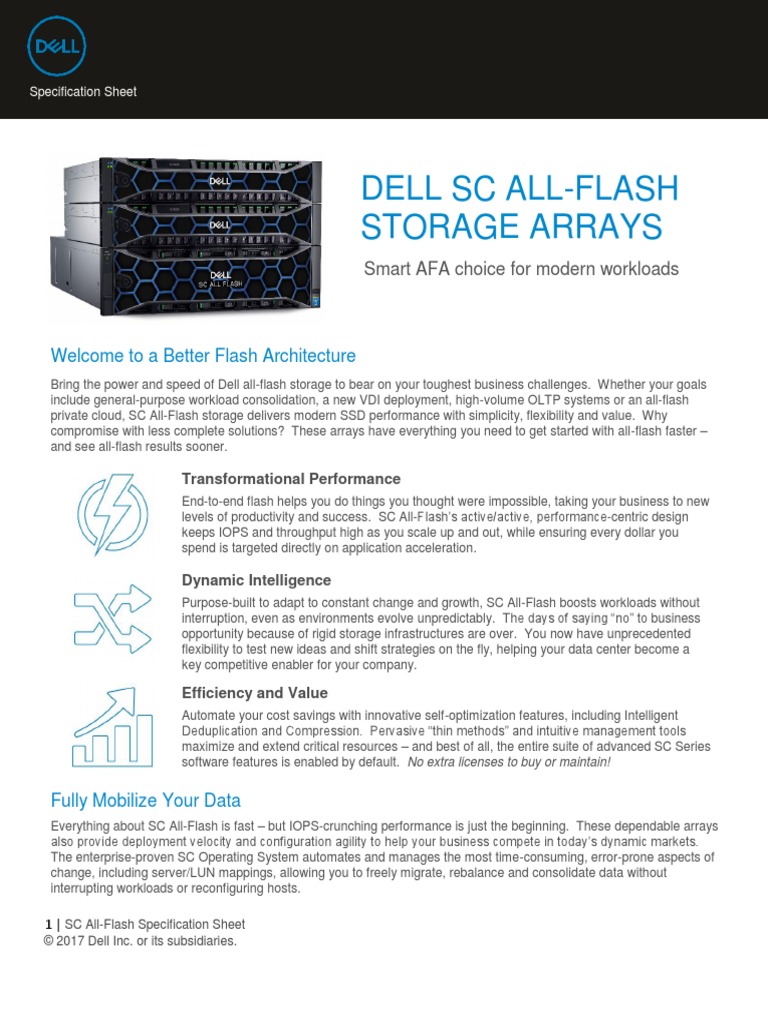 SC All Flash Spec Sheet HK | PDF | Solid State Drive | Computer Data ...