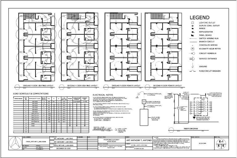Legend: Electrical Notes | Download Free PDF | Electrical Wiring ...