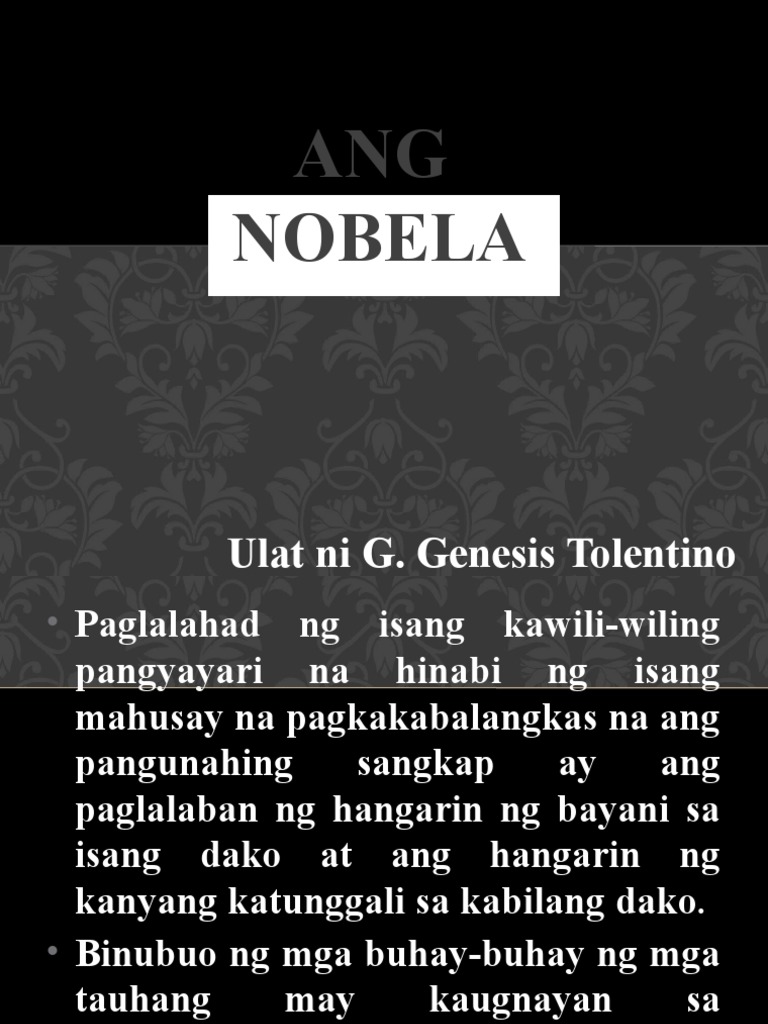 Ang Nobela | PDF