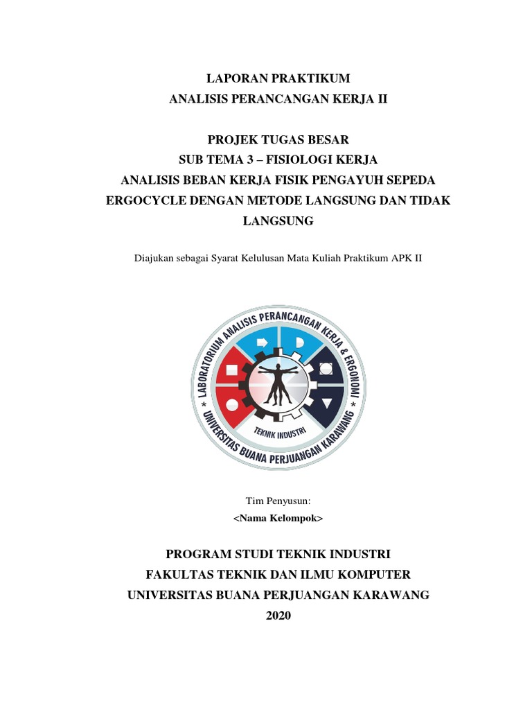 Sub Tema 3 - Contoh Laporan Praktikum Projek Tugas Besar Ergonomi | PDF