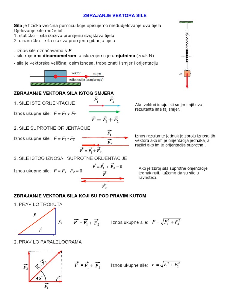 Zbrajanje Vektora | PDF