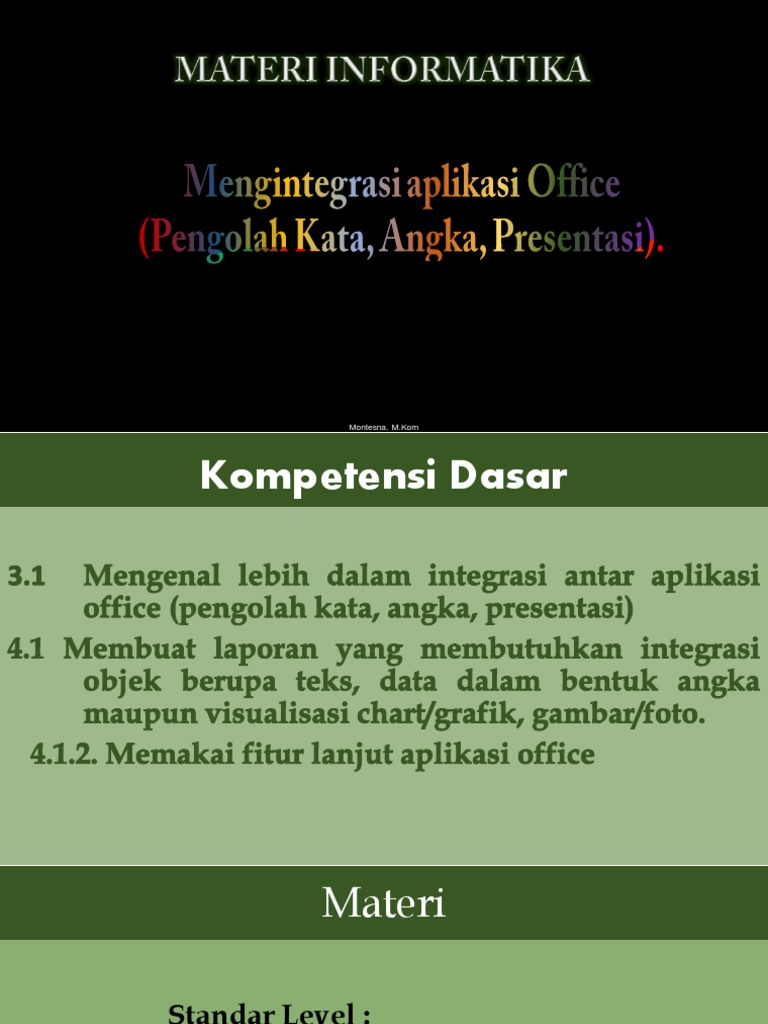Informatika Integrasi Word Excel | PDF