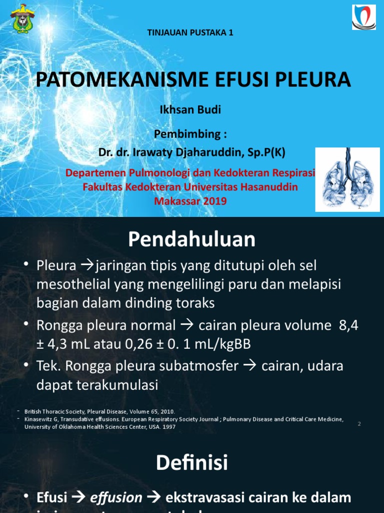 Efusi Pleura & Patofisiologi Efusi Pleura | PDF | Pengembangan Diri