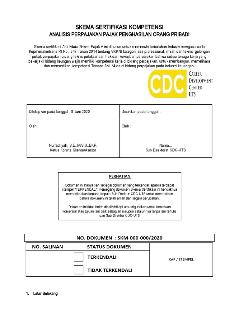 Skema Sertifikasi Brevet Pajak A | PDF