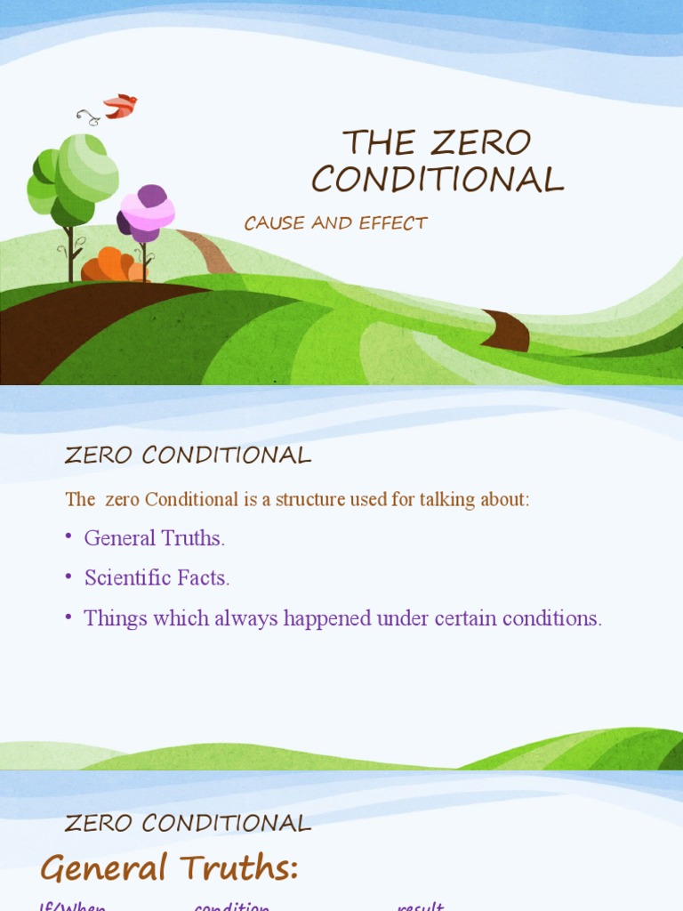 The Zero Conditional: Cause and Effect | PDF