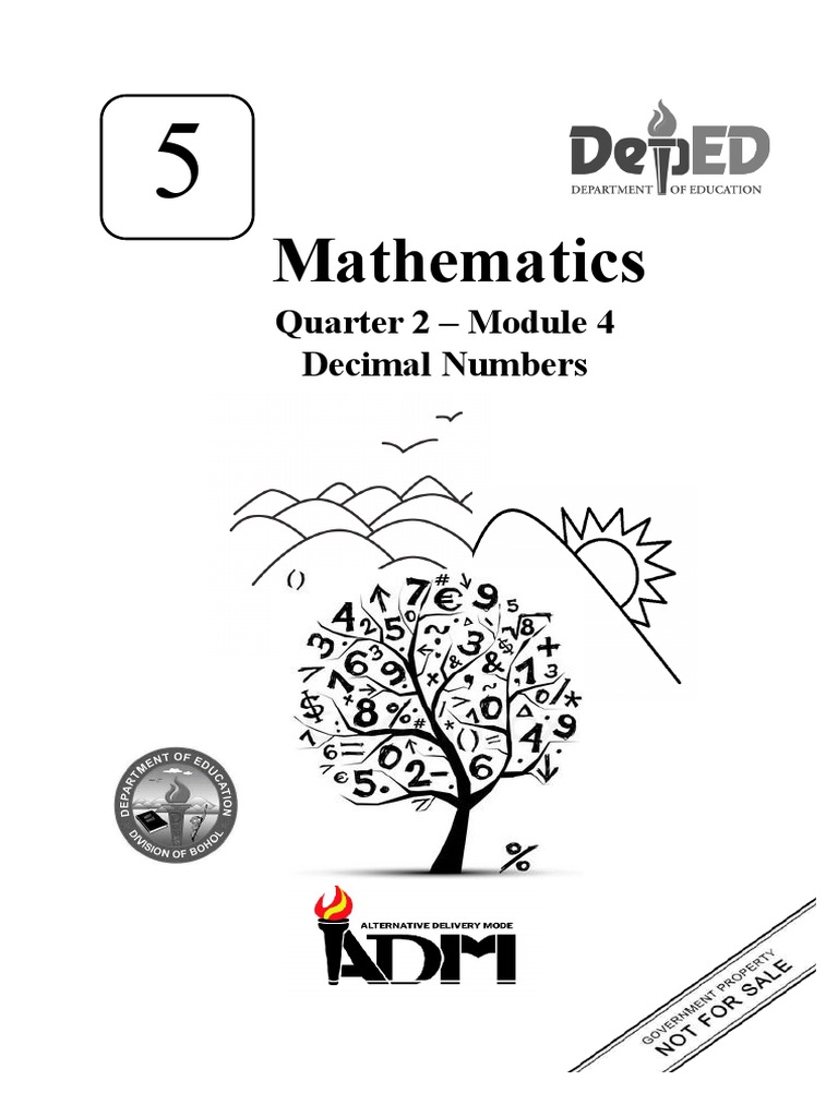 Mathematics: Quarter 2 - Module 4 Decimal Numbers | PDF | Numbers ...
