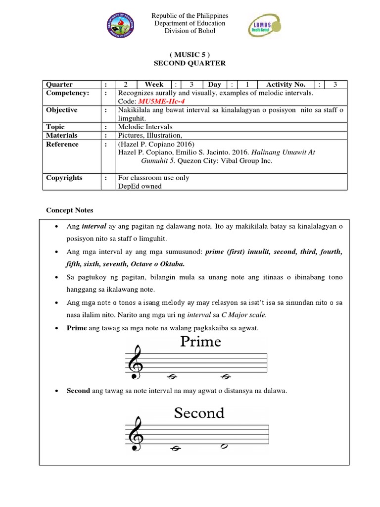 Music 5 Q2 Las Week 3 | PDF