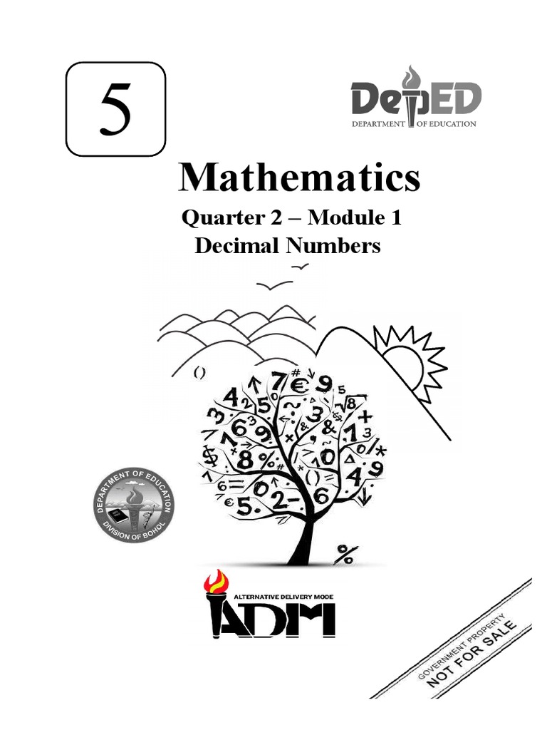 Mathematics: Quarter 2 - Module 1 Decimal Numbers | PDF | Numbers ...