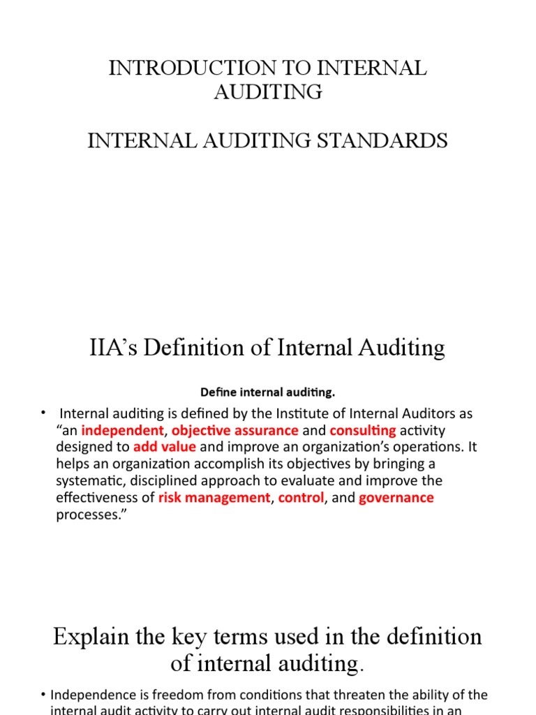 An In-Depth Look at the Role and Responsibilities of Internal Auditing ...