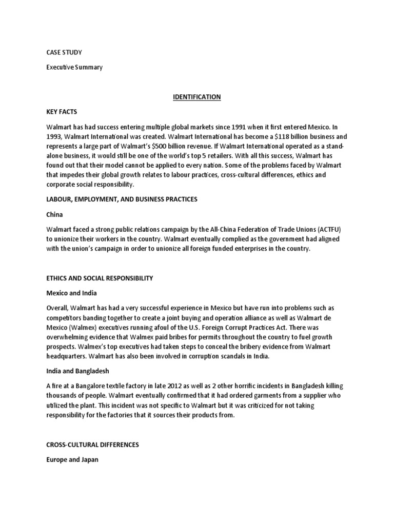 Walmart Case Study | PDF | Walmart | Economies