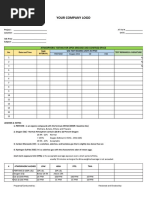 Gas Detector Bump Test Record Log Sheet: Bump Test Result Test Date ...