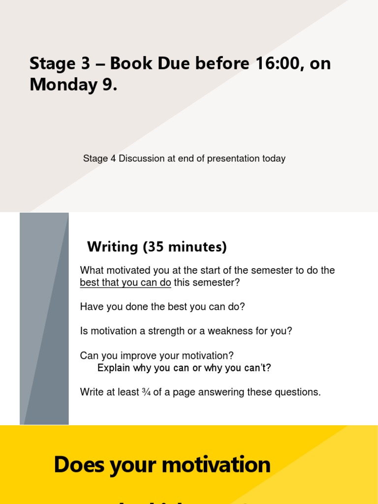 Lesson 10 - TU108 Motivation | PDF | Microsoft Power Point ...