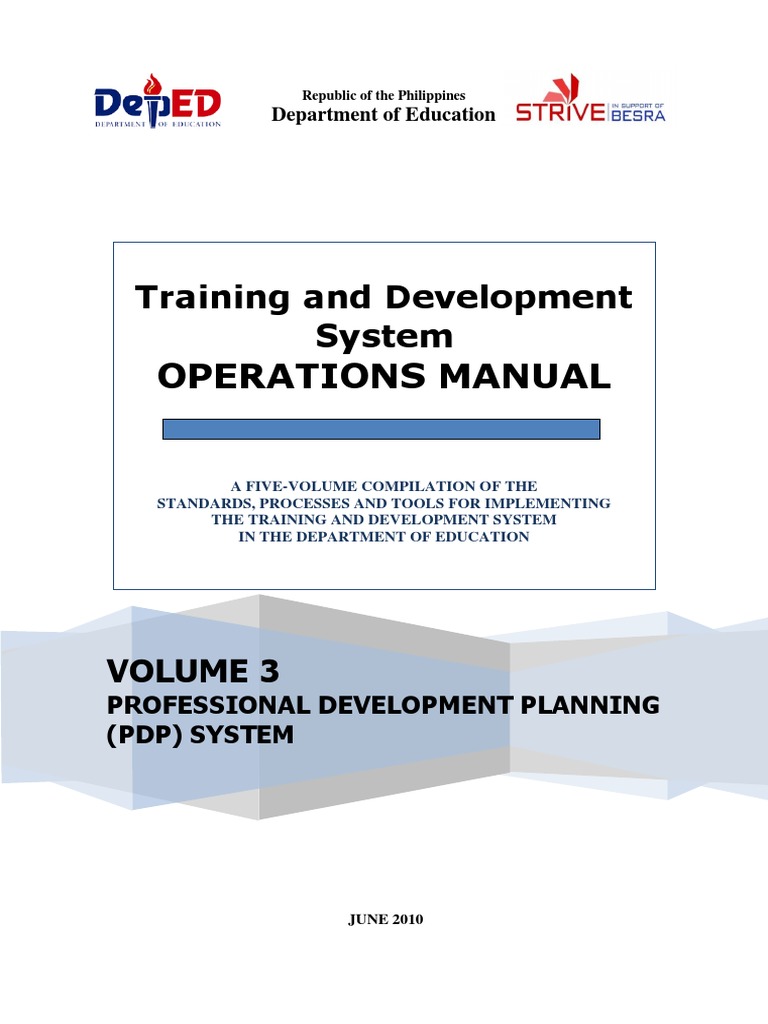 Operations Manual: Training and Development System | PDF | Goal | System