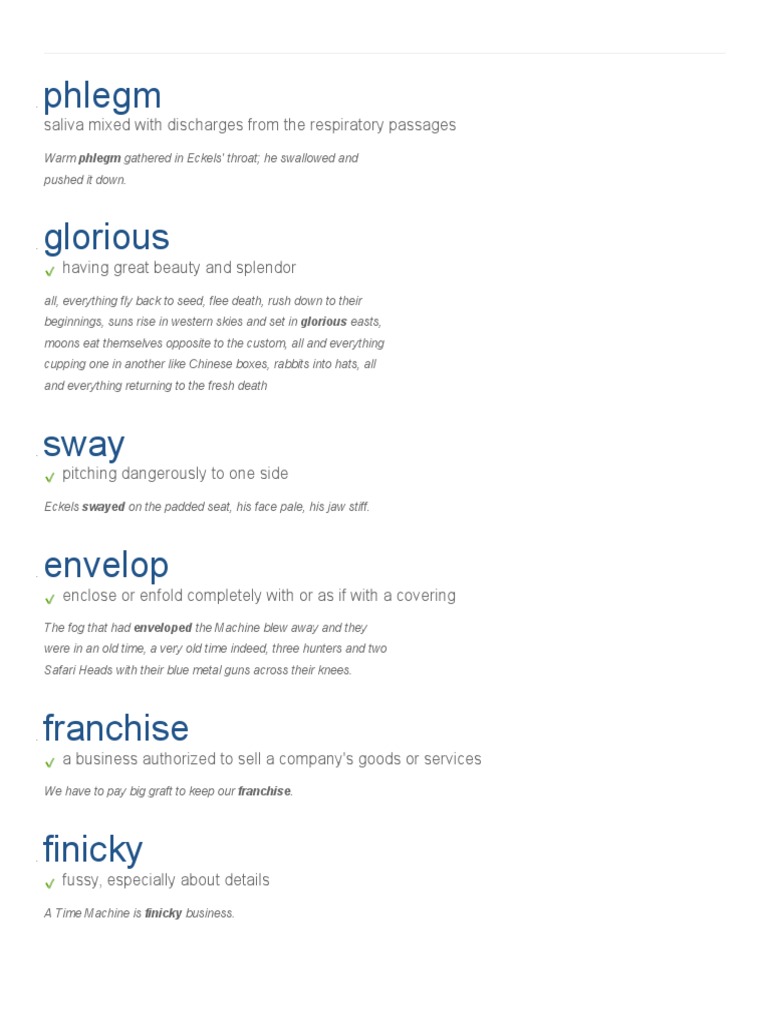 A Sound of Thunder Vocabulary List | PDF | Nature