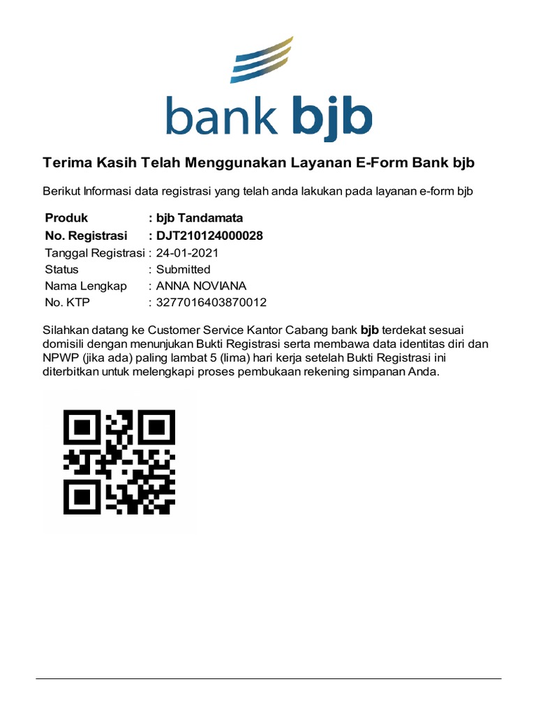 E-Form Registration Confirmation | PDF