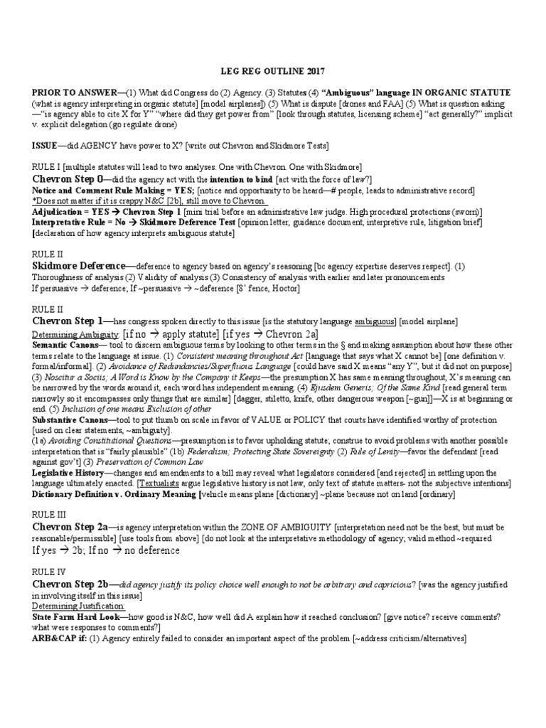 Agency Power and Statutory Interpretation | PDF | Chevron U.S.A ...