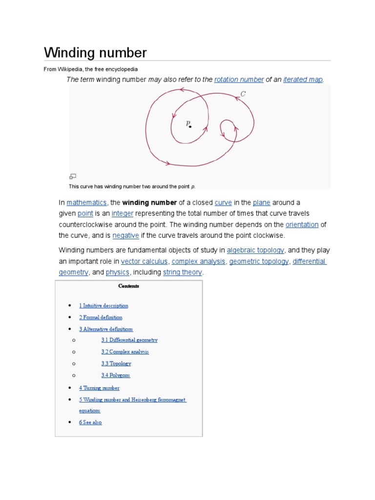 Winding Number | Download Free PDF | Theoretical Physics | Spacetime