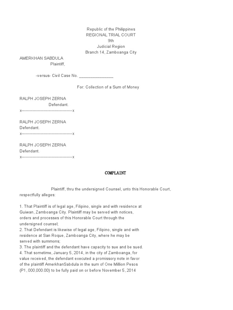 Complaint | PDF | Complaint | Lawsuit