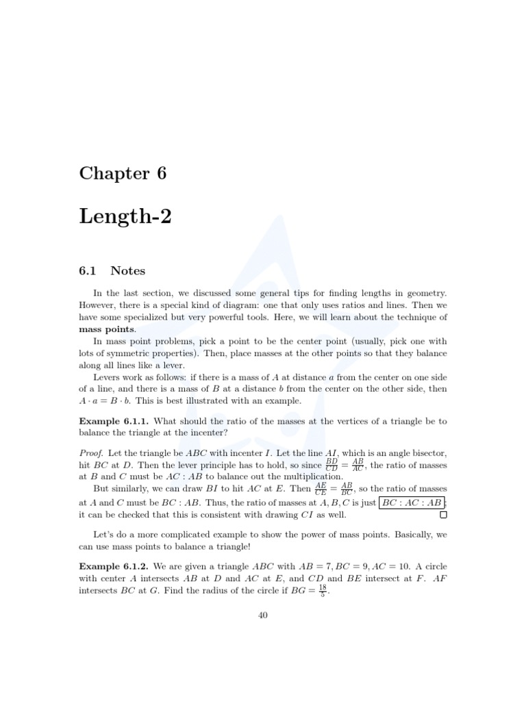 Using Mass Points and Ratio Theorems to Solve Geometry Problems ...