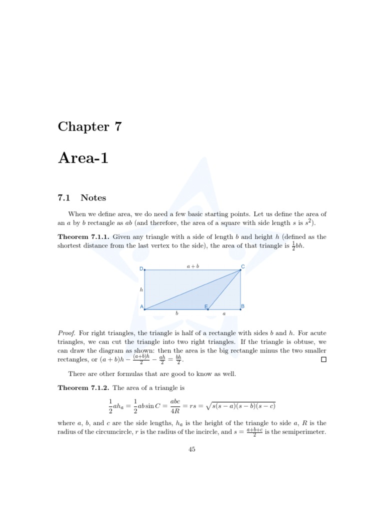 MC35 Geometry Ch07 Handout-209 | PDF | Triangle | Area