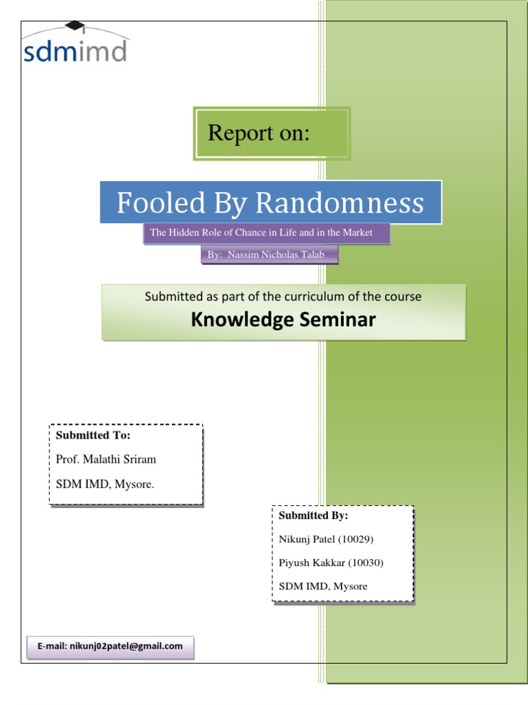 Fooled by Randomness | PDF | Decision Making | Randomness