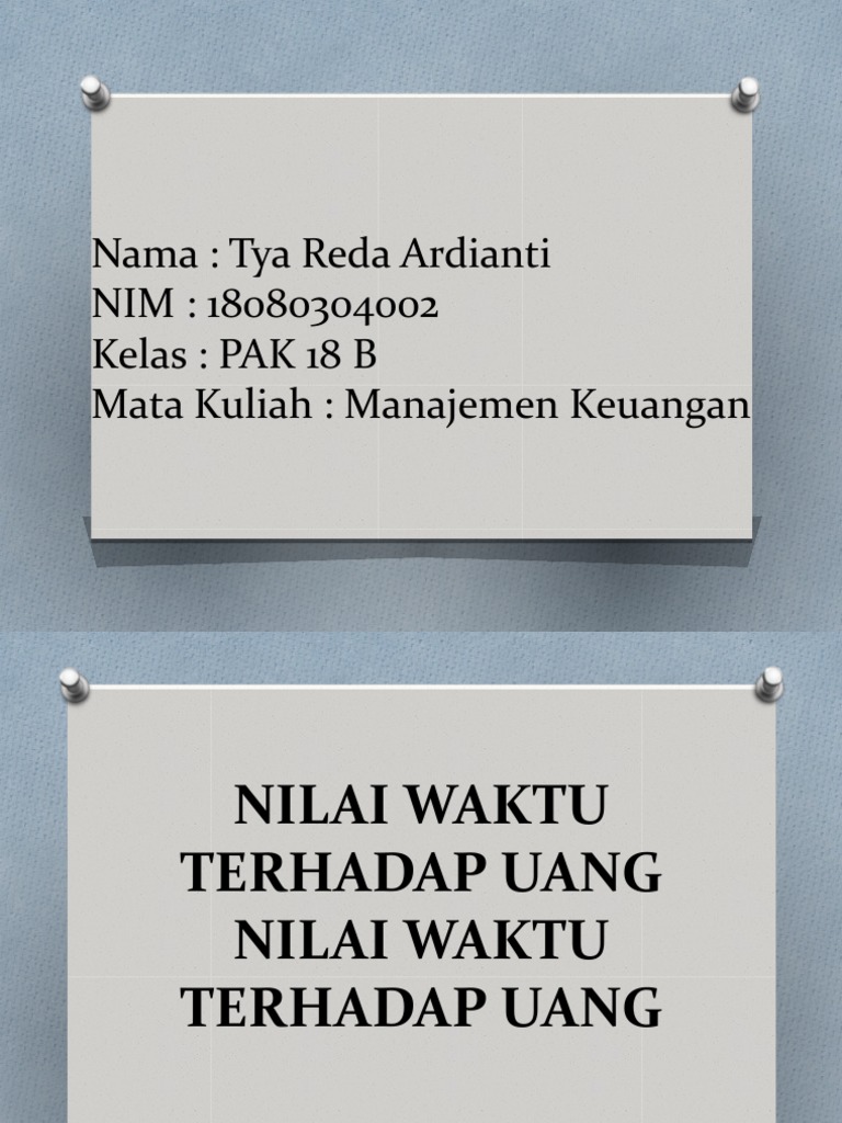 Tya Reda Ardianti - 002 - Pak 18b - Tugas PPT Manajemen Keuangan | PDF