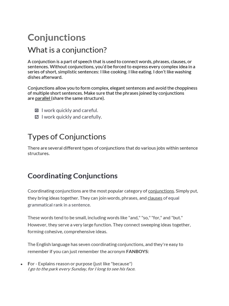 Conjunction Preposition And Interjection Pdf Part Of Speech Preposition And Postposition