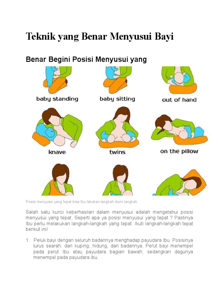 Teknik Yang Benar Menyusui Bayi | PDF | Kesehatan Holistik