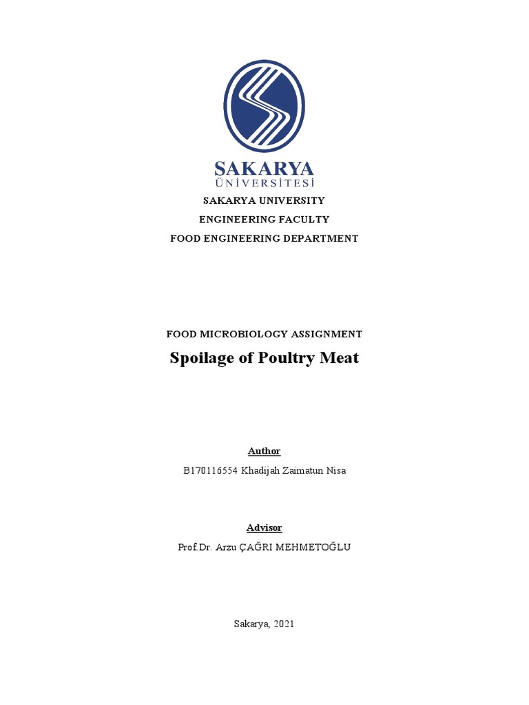 Poultry Meat Spoilage and Microbial Impact | PDF | Meat | Decomposition