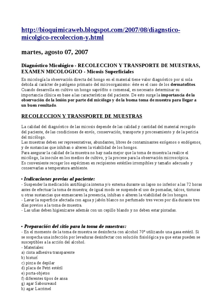 Diagnosing Skin Fungal Infections: Guidelines for Sample Collection ...